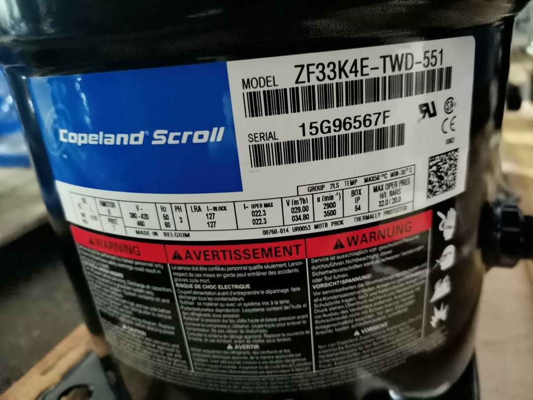 ZF33K4E-TWD-551 Emerson Copeland Refrigeration Compressor