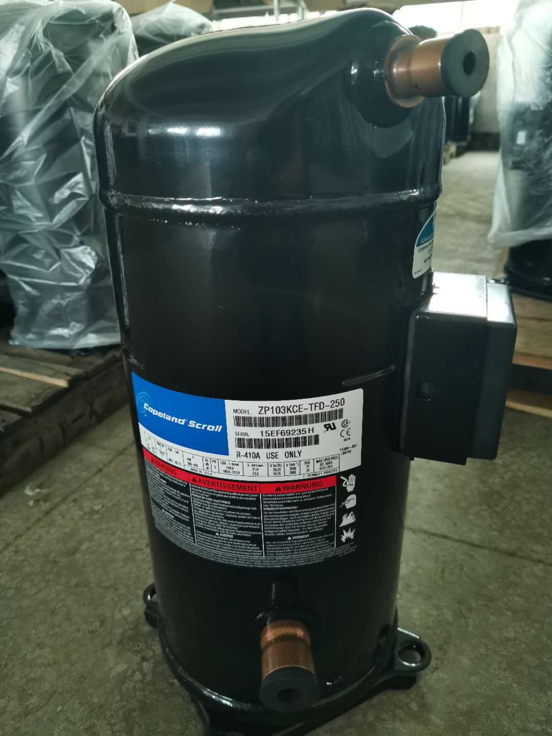 ZP103KCE-TFD-250 Emerson Copeland Refrigeration Compressor