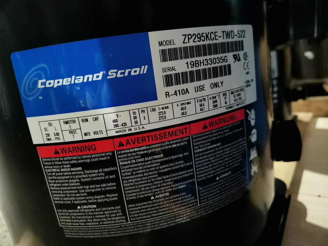 ZP485KCE-TWD-522 Emerson Copeland Refrigeration Compressor