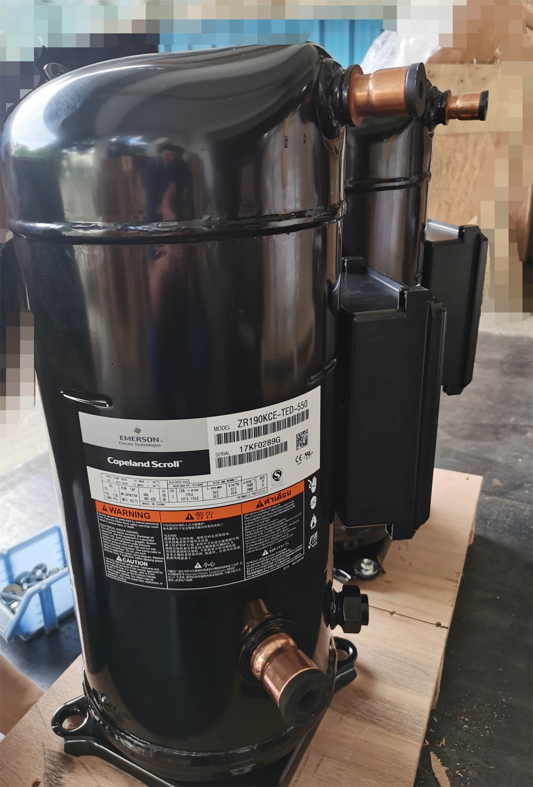 ZR190KCE-TED-550 Emerson Copeland Refrigeration Compressor