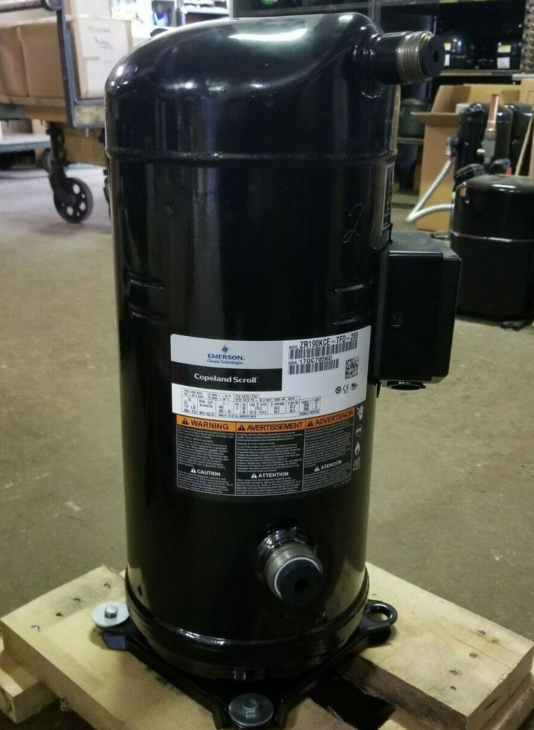 ZR190KCE-TFD-265 Emerson Copeland Refrigeration Compressor