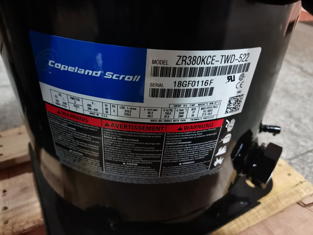 ZR380KCE-TWD-522 Emerson Copeland Refrigeration Compressor